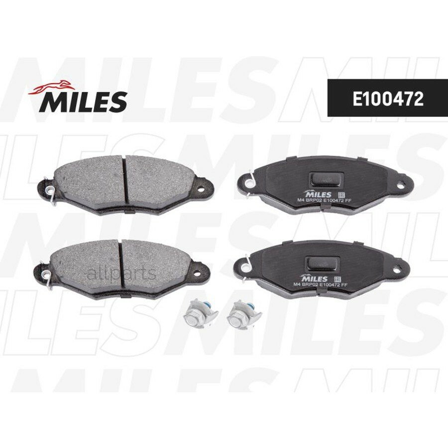 MILES E100472 Колодки тормозные NISSAN KUBISTAR 03-/RENAULT KANGOO 97- передние