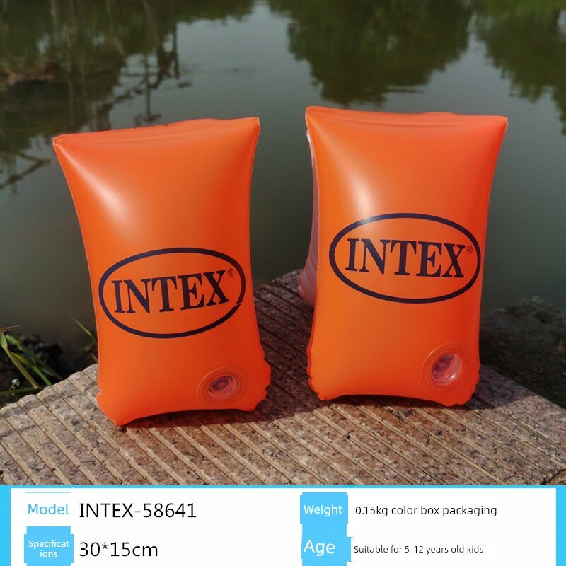 INTEX Оранжевый надувной круг для рук большого размера для детей 5-12 лет безопасная плавучая игрушка для бассейна
