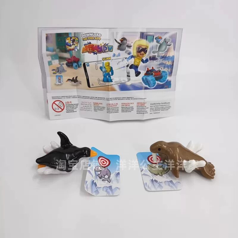 Яйцо Kinder Surprise 2022 с маленькими игрушками внутри, индийская версия для мальчиков 1 комплект скользящих пингвинов