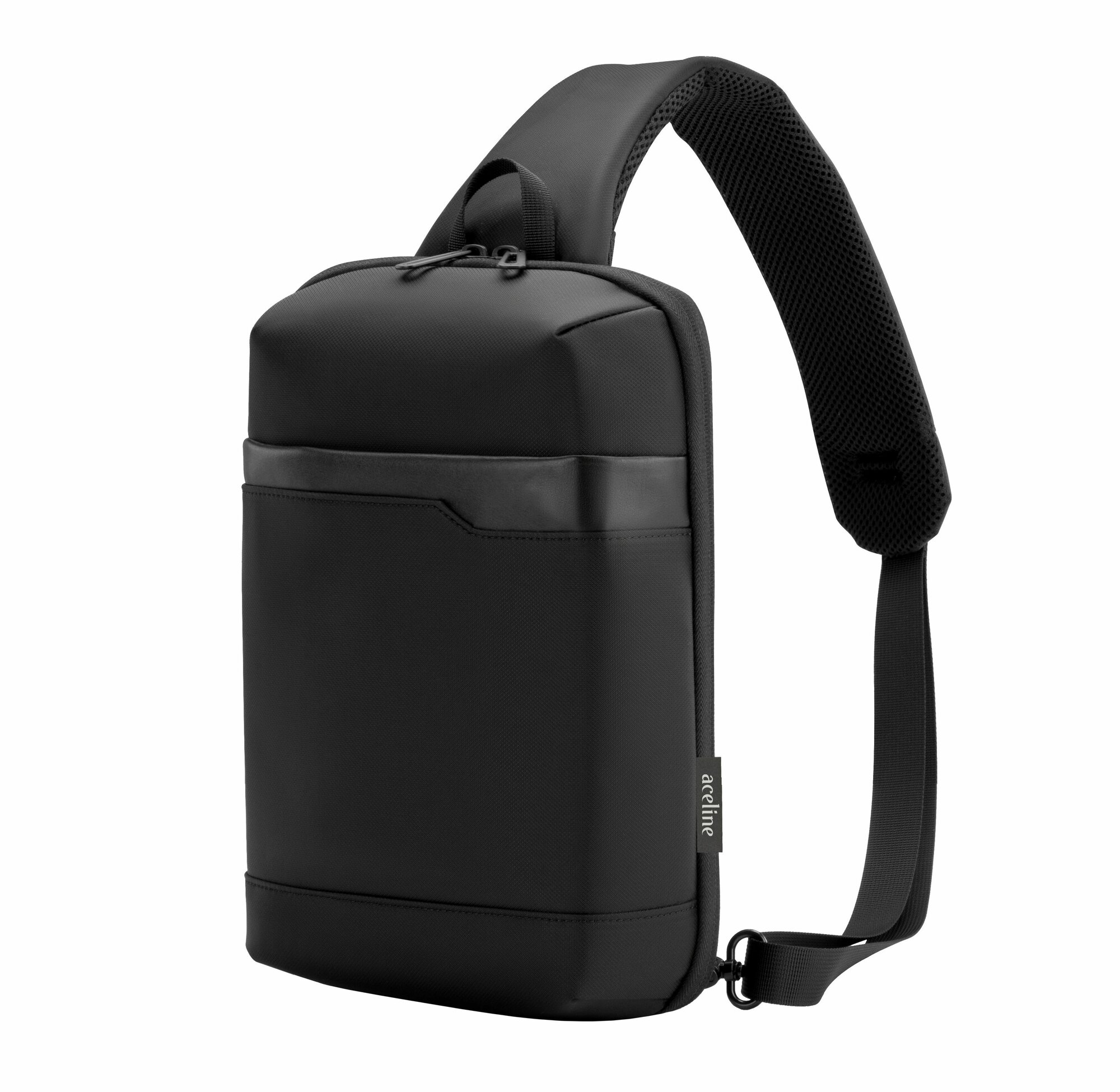 Рюкзак Aceline "Sling" KS33W, черный, водоотталкивающий, 31,5 см х 21 см