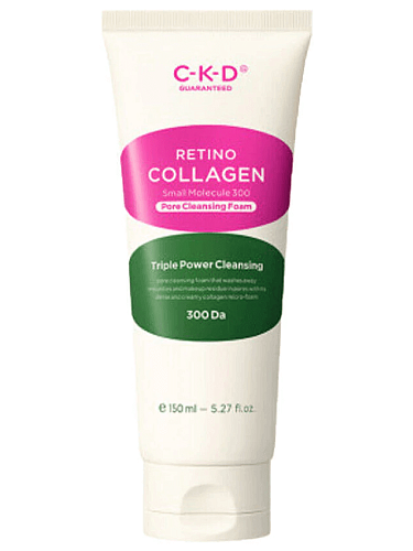 Пенка для глубокого очищения с ретинолом CKD Retino Collagen Small Molecule 300 Pore Cleansing Foam 150 мл