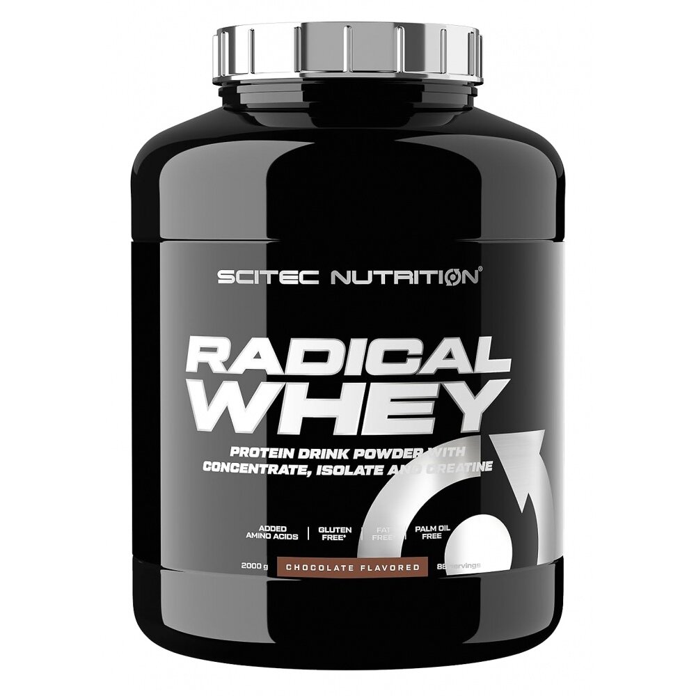 Протеин сывороточный Scitec Nutrition Radical Whey, 2000 г, Вкус Chocolate / Шоколад