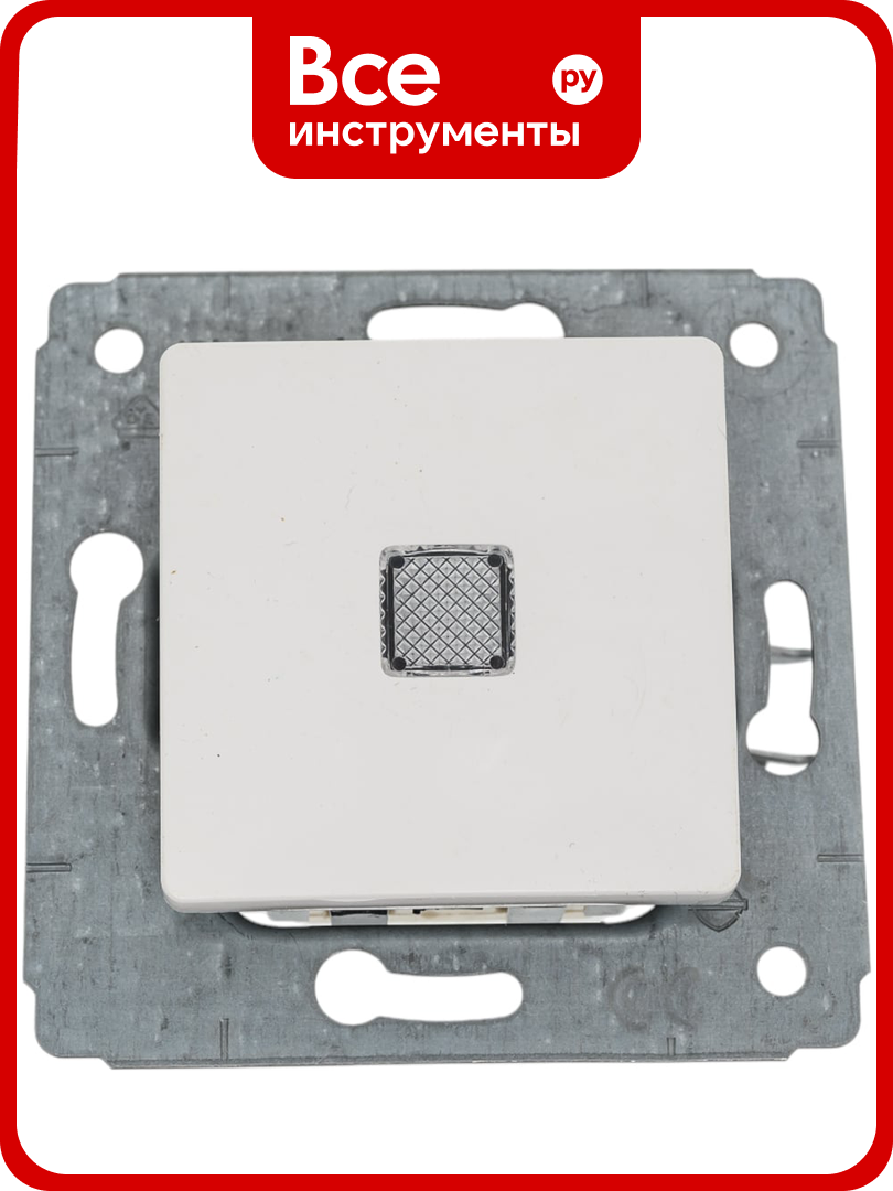 Выключатель, Legrand, Legrand CAR 773610 с подсветкой, 10АX, белый, металла обладает прочностью, может