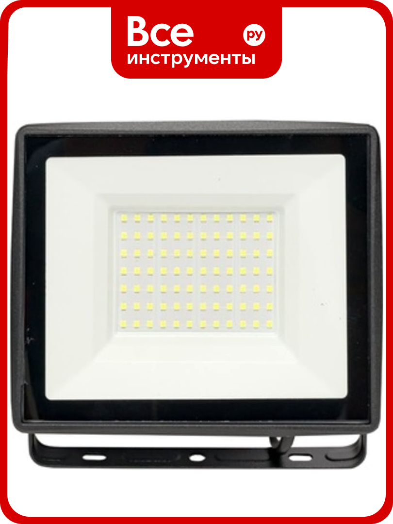 Светодиодный прожектор EKF СДО-3005 75Вт 6500К IP65 Basic FLL-3005-, для наружного и ландшафтного освещения рекламных