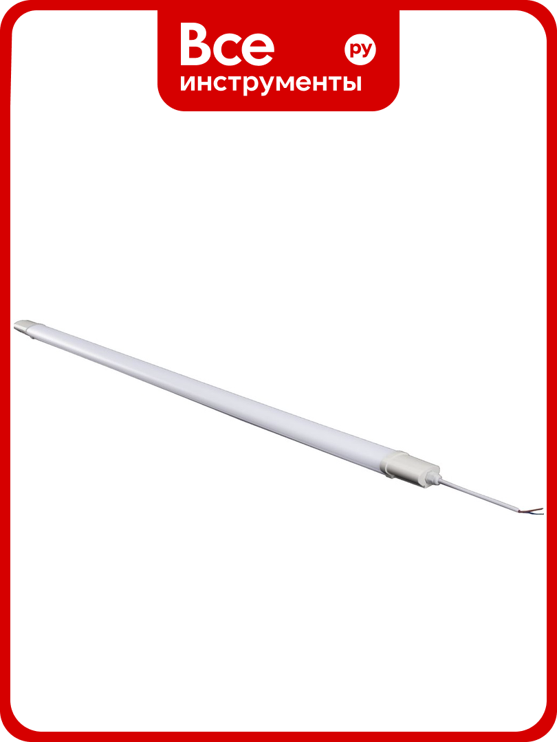 Линейный светильник Ecola LED linear IP65 замена ЛПО 40W 220V 6500K LSTD40ELC, пластиковый корпус, уличный промышленный