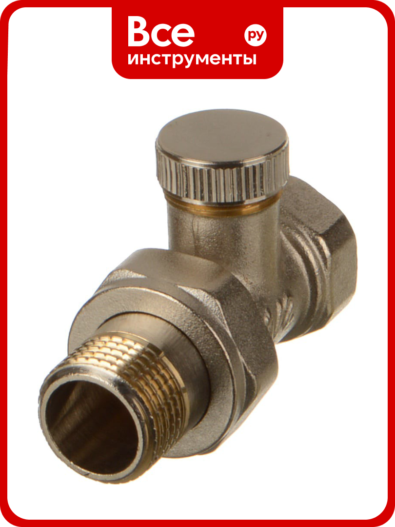 Запорный клапан для радиатора Terma прям. 1/2" (33957) 26240, Прямой запорный клапан terma арт