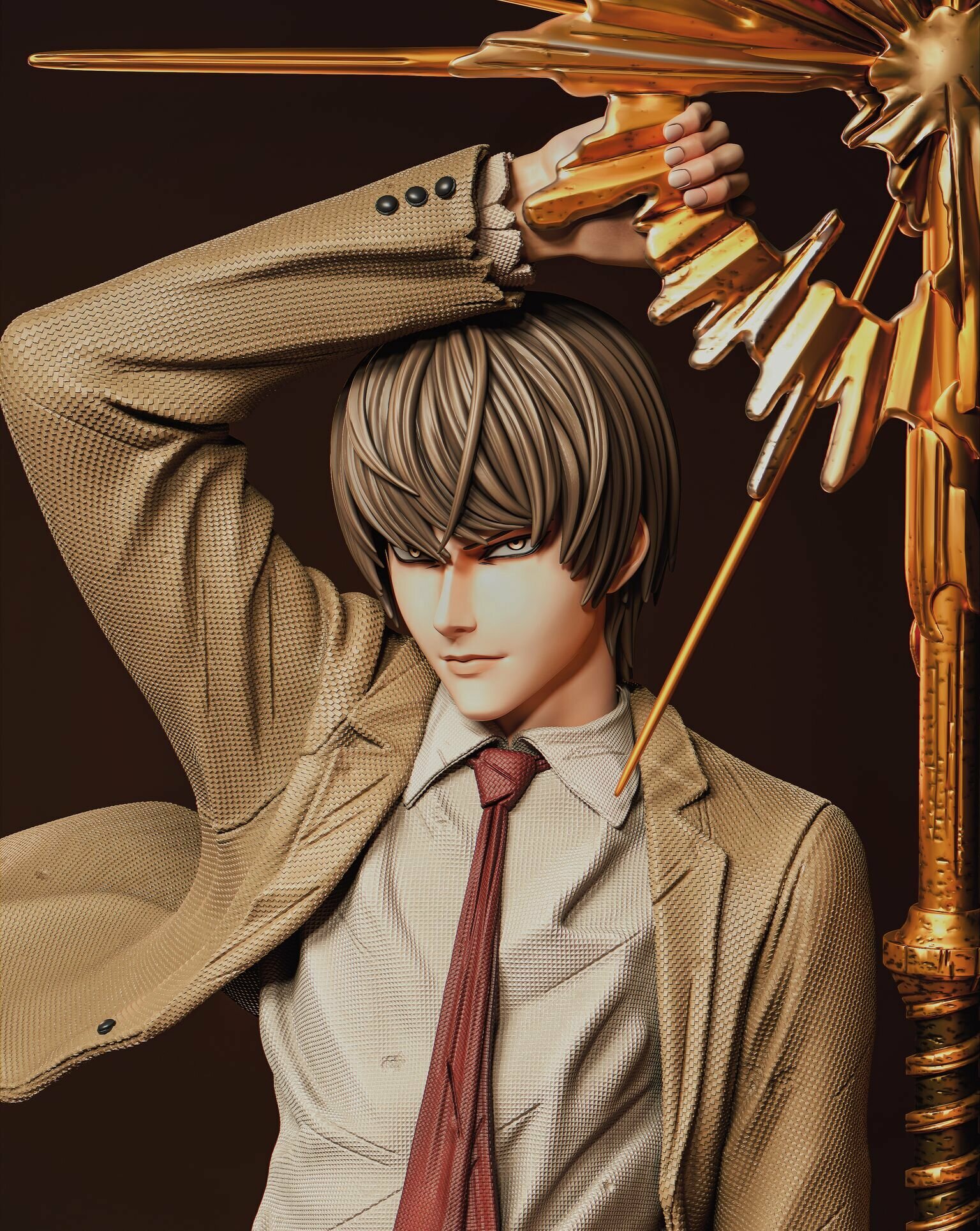 Сборная модель Light Yagami (Death Note), 300мм (без базы), 1/6 для покраски