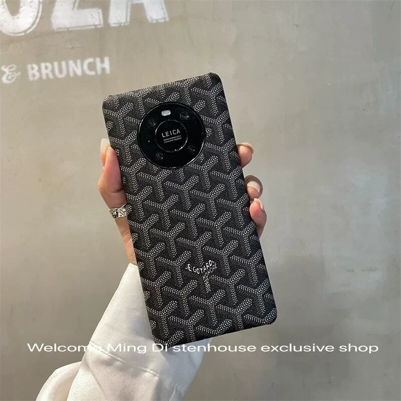 Чехол для смартфона Huawei P50 Oil Edge Goya черный - премиум защитный чехол
