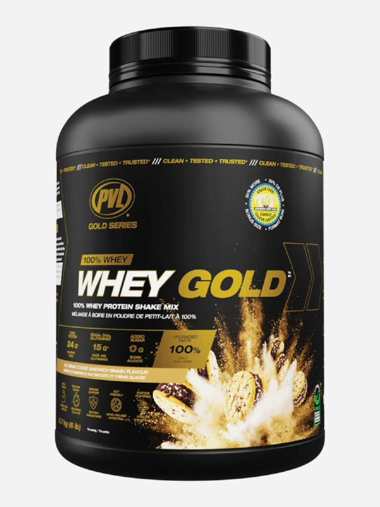 PVL Iso Gold 5 фунтов Ванильный молочный коктейль. Для восстановления и роста мышц. Произведено в Канаде