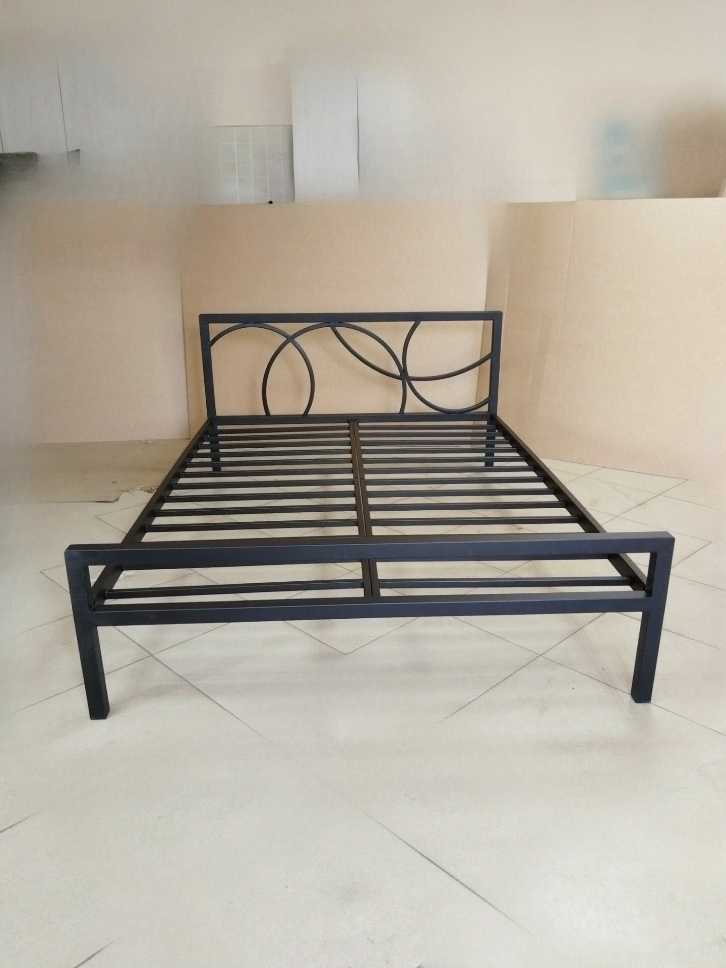 Кровать LOFT Mebel "Злата", кованая, металлическая, 200x200х80 см — фото 1