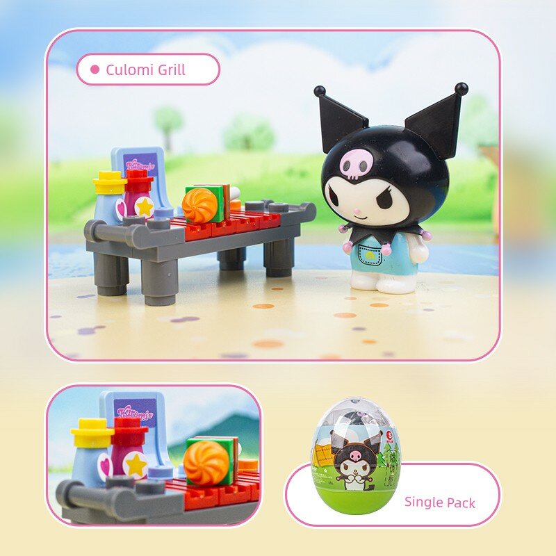 Коллекционная фигурка Hello Kitty к 45-летию, игрушка-конструктор для детей, серия Chao Sheng (слепая коробка)