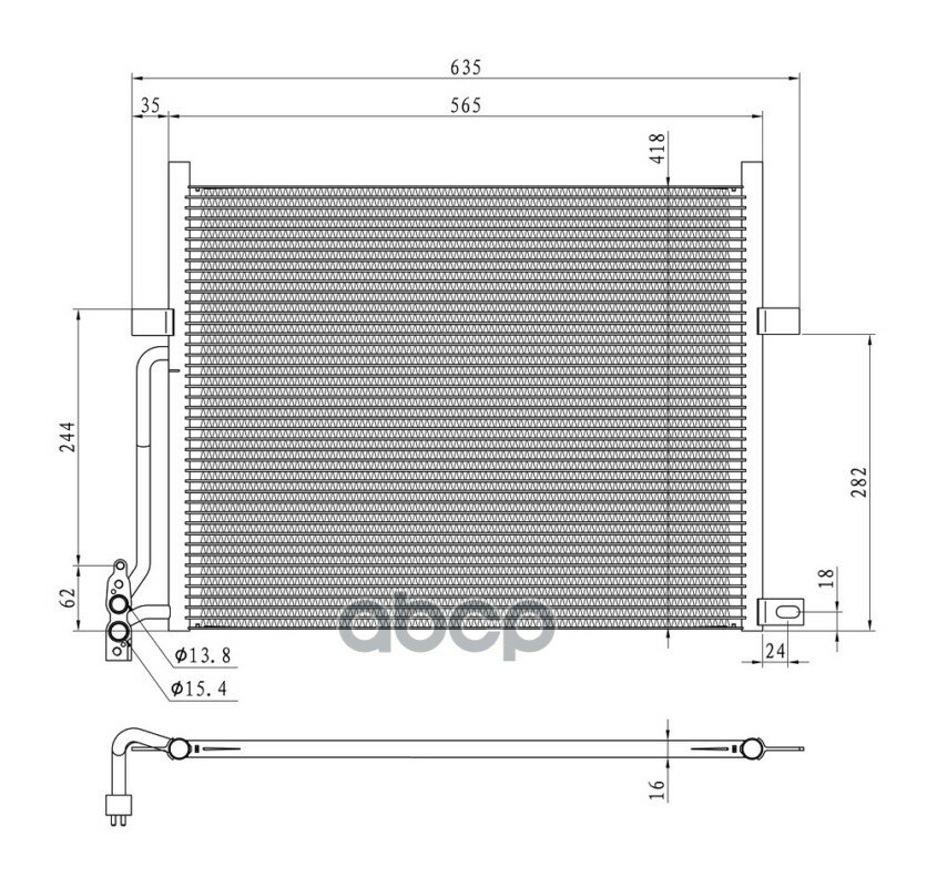 Радиатор кондиционера M-TEX арт. MTR35224