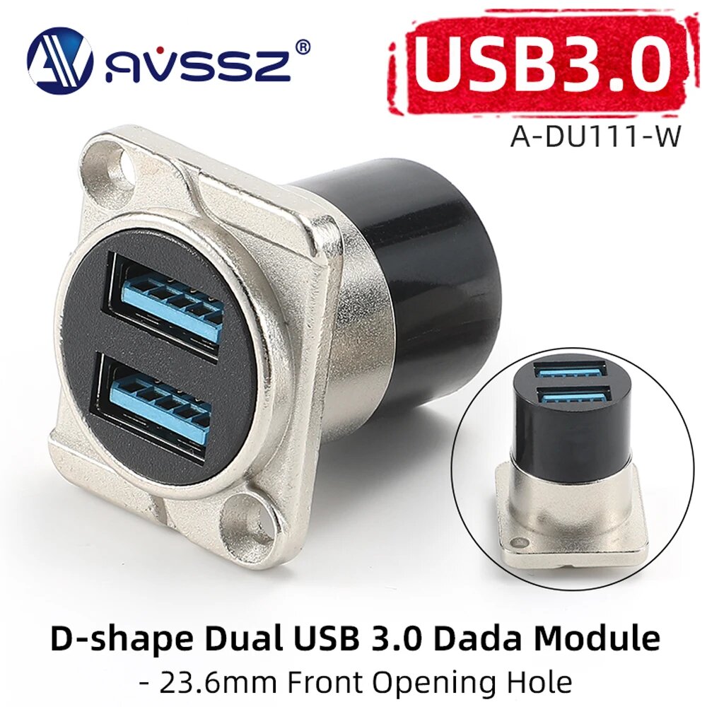 AVSSZ Dual USB 3.0 Серебристый модуль