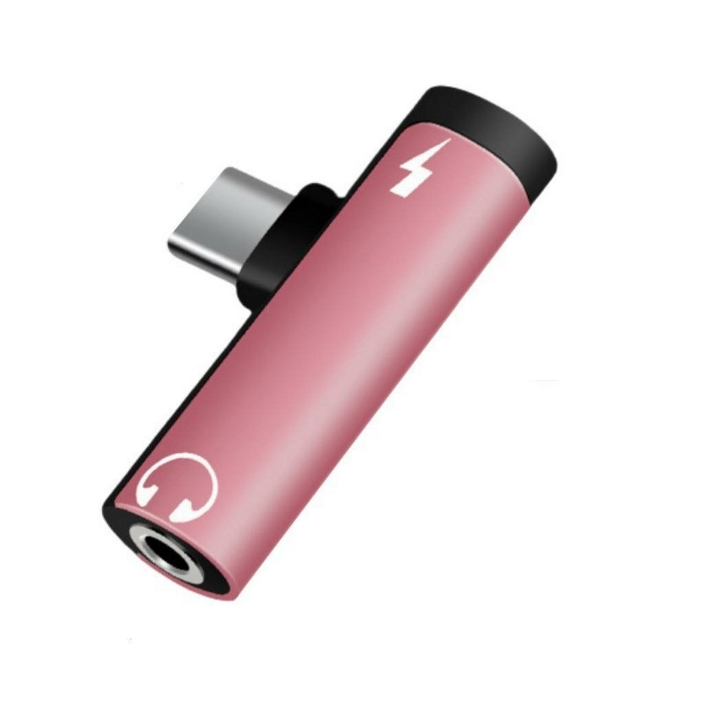 USB-адаптер для звука 3,5 мм, Розовый
