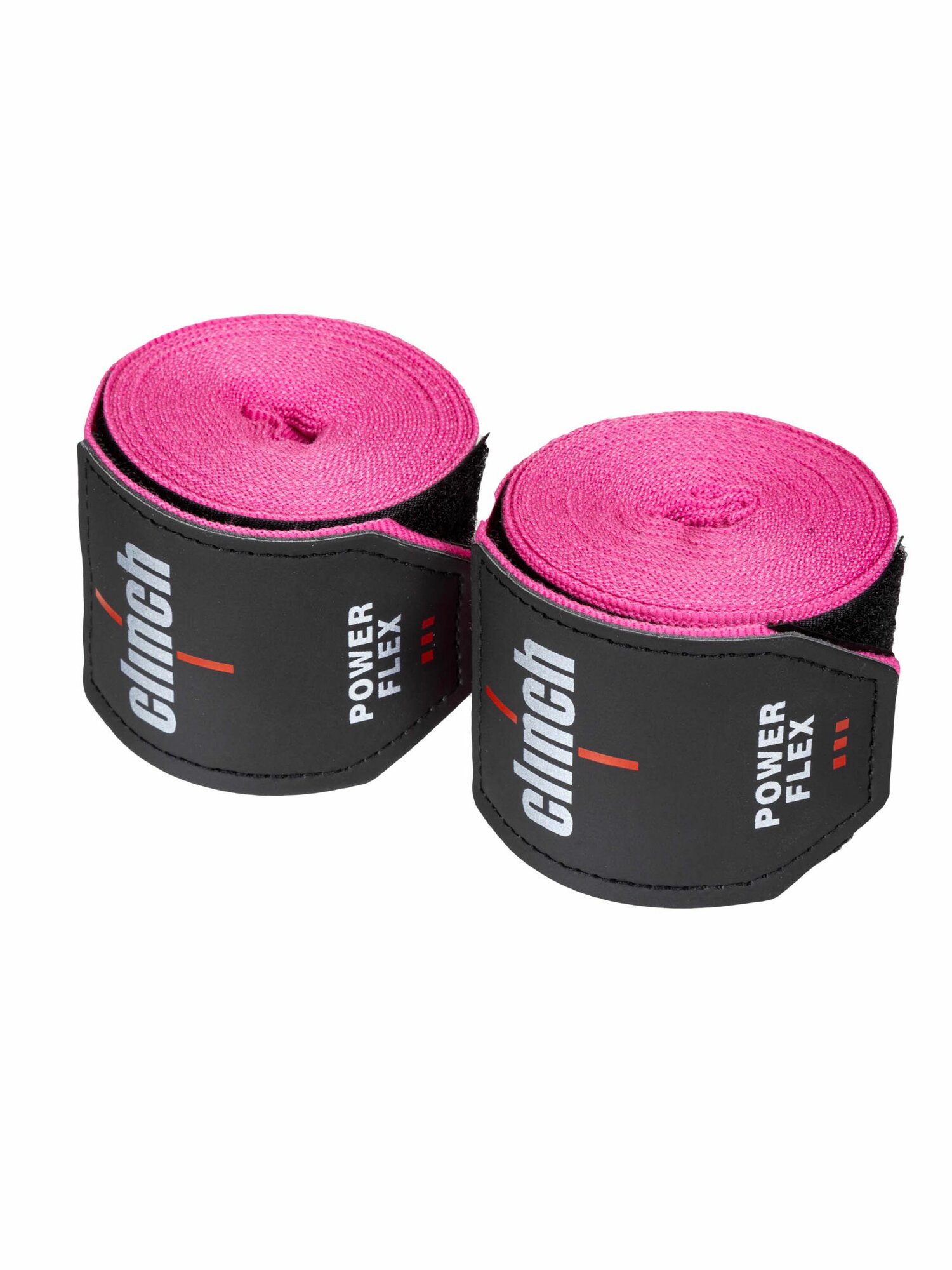 Бинты боксерские Clinch Boxing Hand Wrap Power Flex розовые (длина 2.5 м)