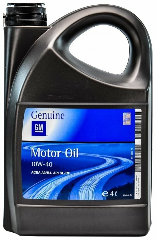 Масло моторное GM Motor Oil 10W40 4 л 93165215