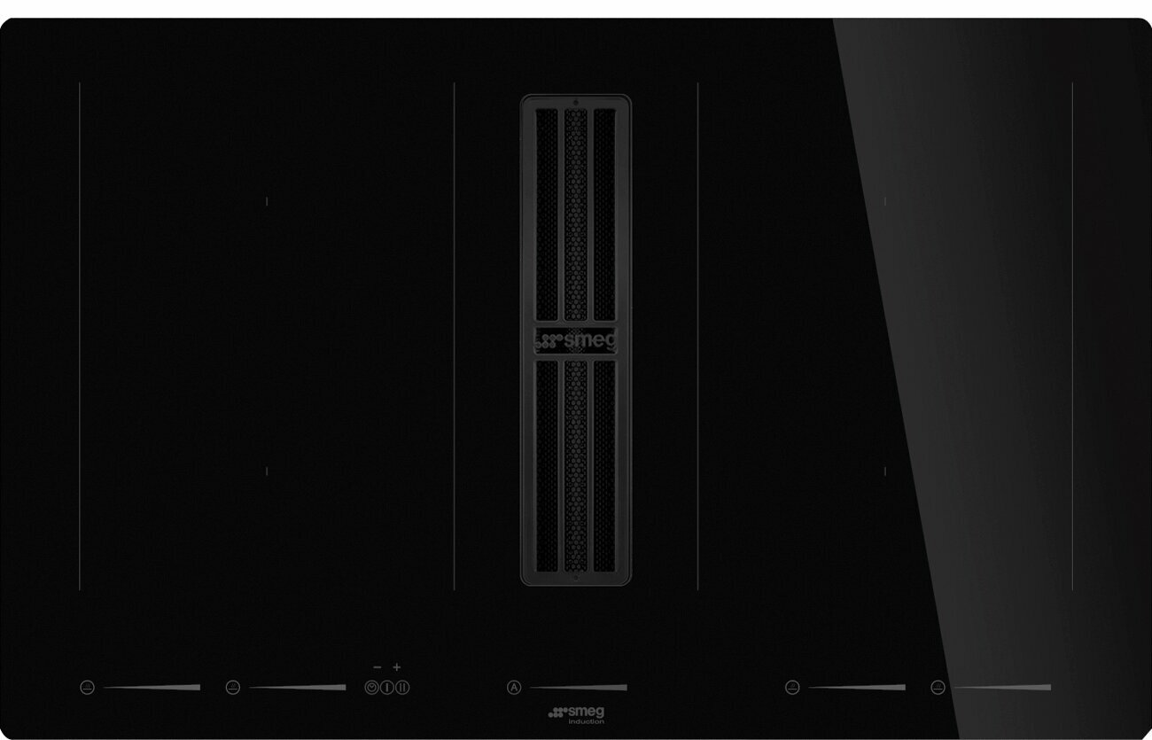 Индукционная варочная панель со встроенной вытяжкой Smeg HOBD682D2