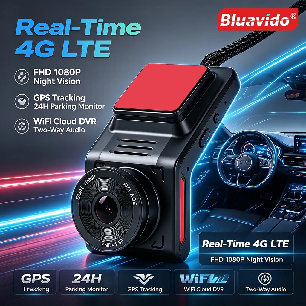 Автомобильный видеорегистратор 1080P, 16G Card