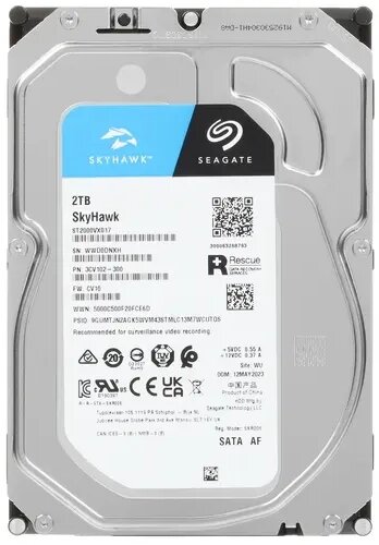 Жёсткий диск Seagate Жесткий Диск SkyHawk ST2000VX017 2000 ГБ