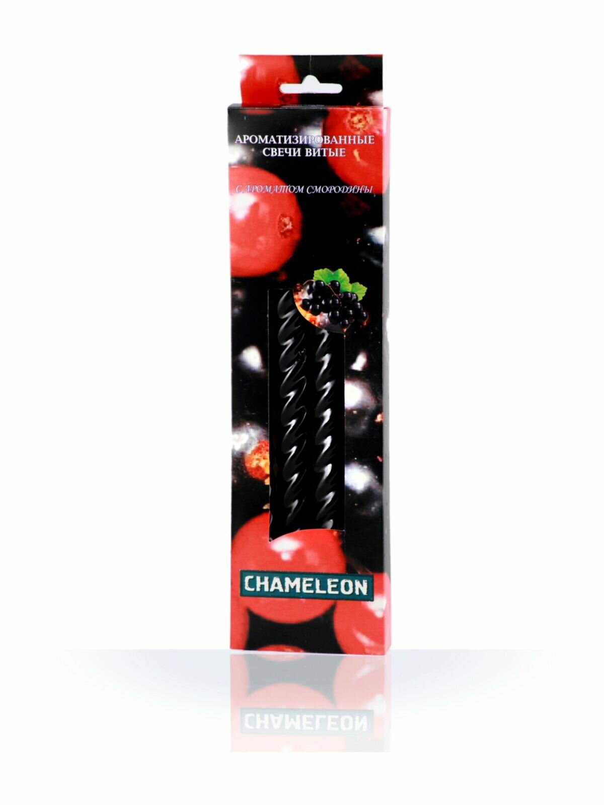 Chameleon Свеча витая Смородина, средний виток, 4 шт