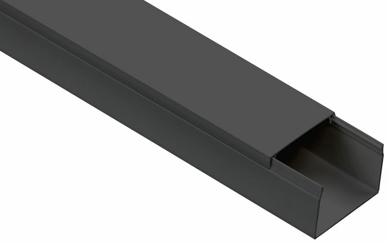 Кабель-канал 60х40 L2000 пластик элекор черн. IEK EL-KK10-060-040-1-K02