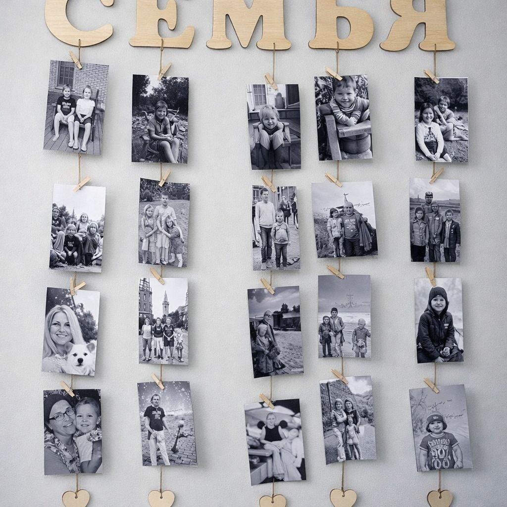 Фоторамка коллаж Семья на 25 фото