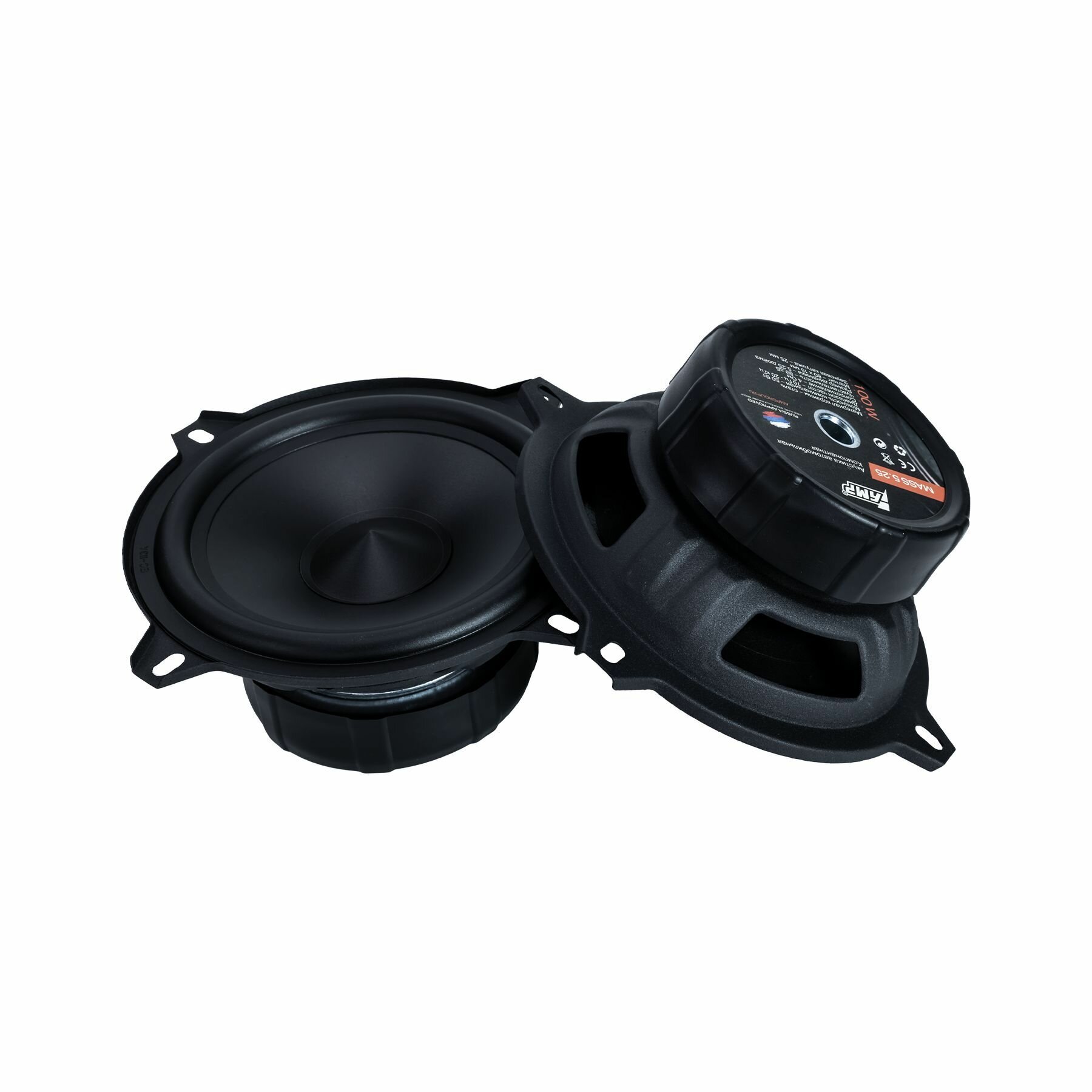 Колонки автомобильные AMP MASS 5.25 / компонентная акустика 13 см. (5 дюймов) / комплект 2 шт.