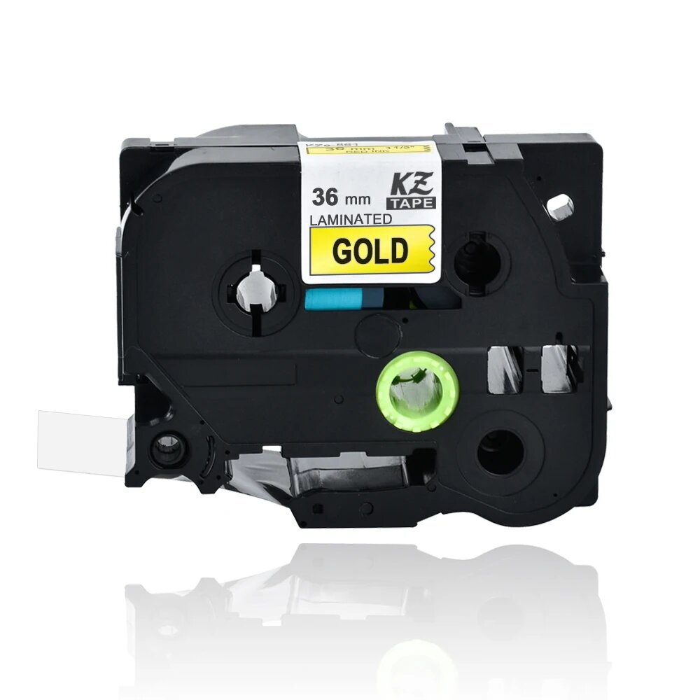 Лента для принтера CIDY Tze-261 36 мм black on gold