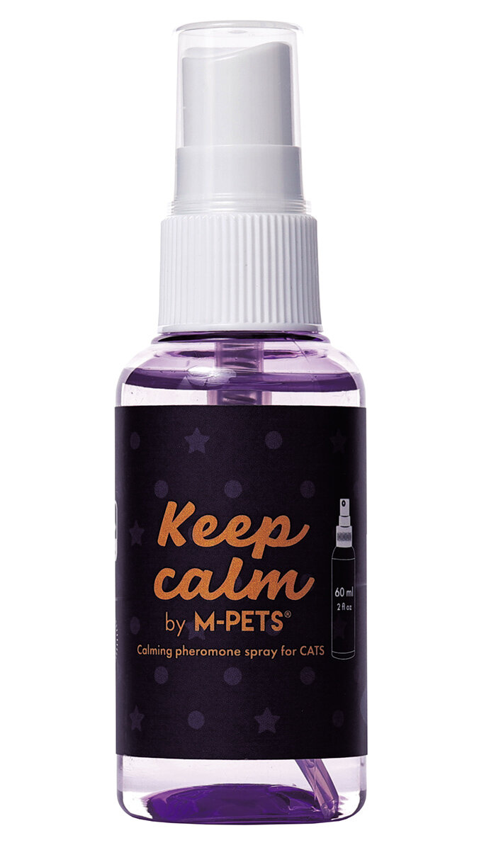Феромон M-Pets Keep Calm спрей для кошек успокаивающий, 60 мл