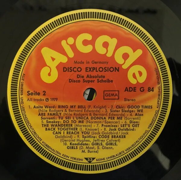 Various - Disco Explosion (Die Absolute Disco Super Scheibe) EX- — фото 1