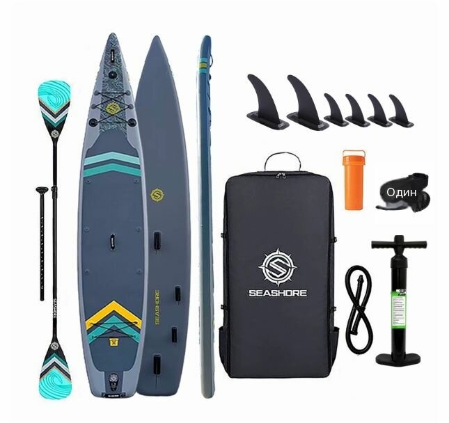 Доска для серфинга SUP, надувная доска для гребли, рыбацкая лодка 4.5 м с электроприводом