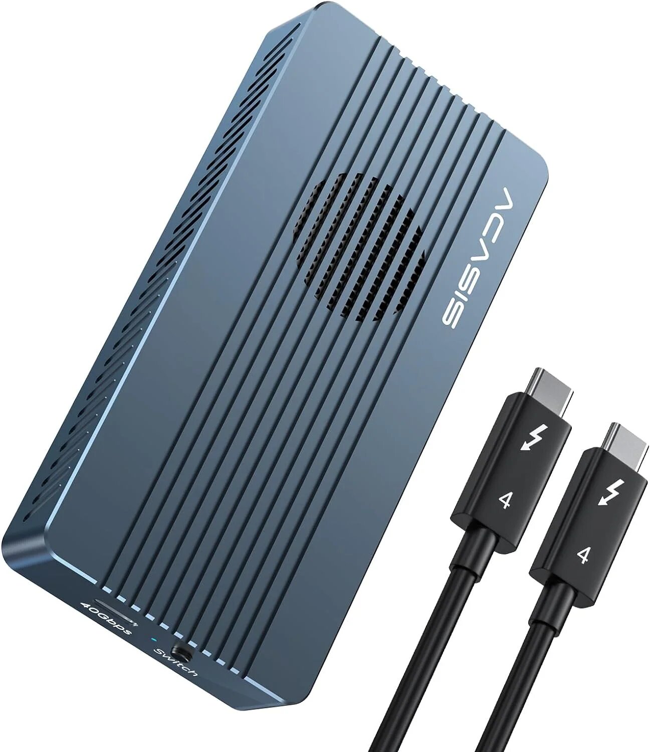 Корпус для SSD M.2 NVMe ACASIS TBU 405 Pro M2, 40 Гбит/с, с вентилятором охлаждения для MacBook M1/M2/Pro/Max и PC