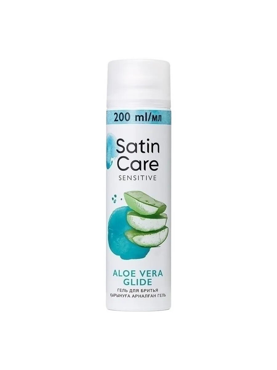 Гель Venus Satin Care Sensitive Skin Алоэ вера для бритья же