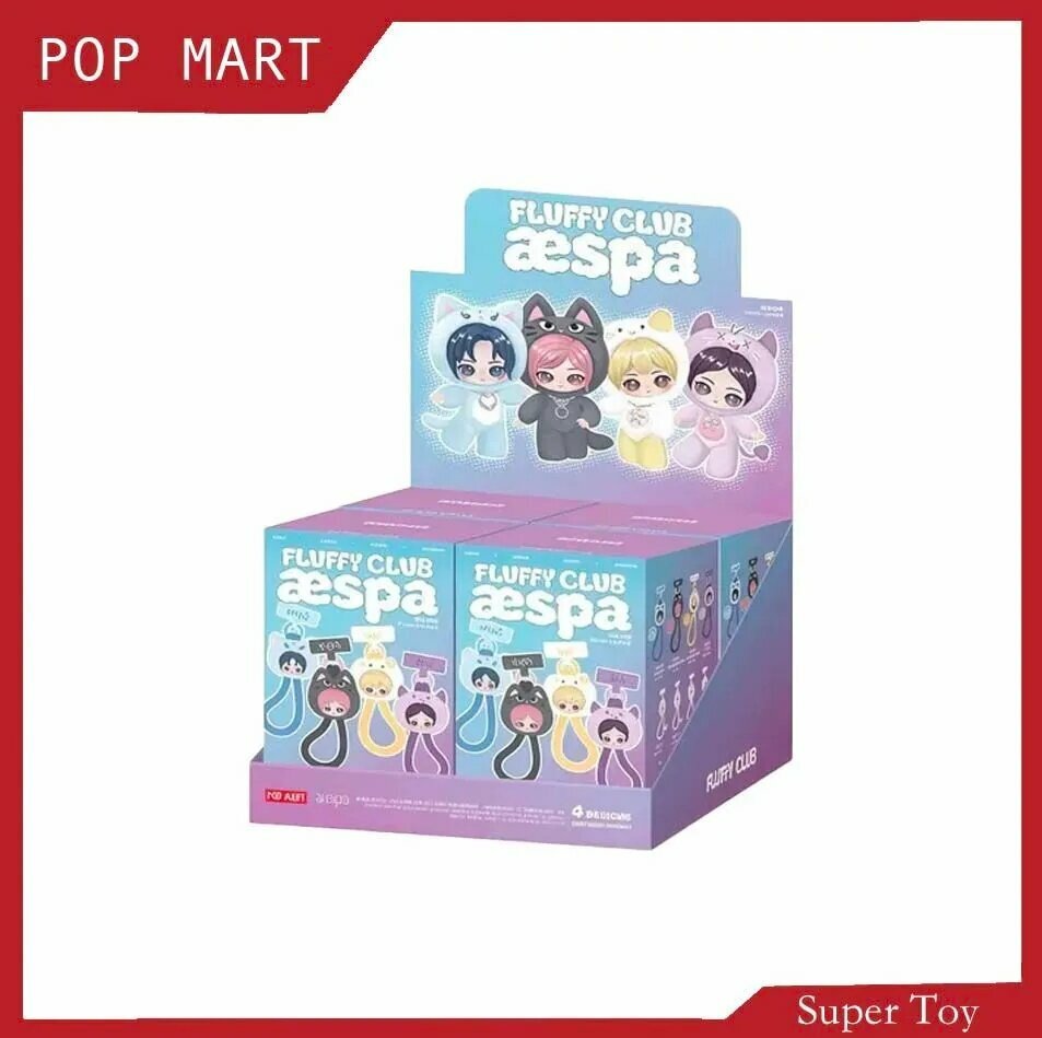 Коллекционная POP MART aespa Fluffy Club Series Phone Lanyard