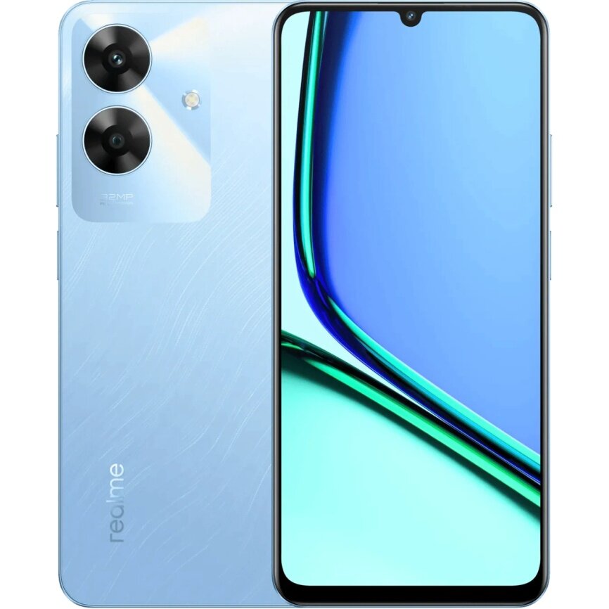 Смартфон realme Note 60 4/128 ГБ RU, Dual nano SIM, Voyage Blue