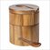 Солонка деревянная, натуральное дерево, с ложкой и крышкой, артикул 3170711000