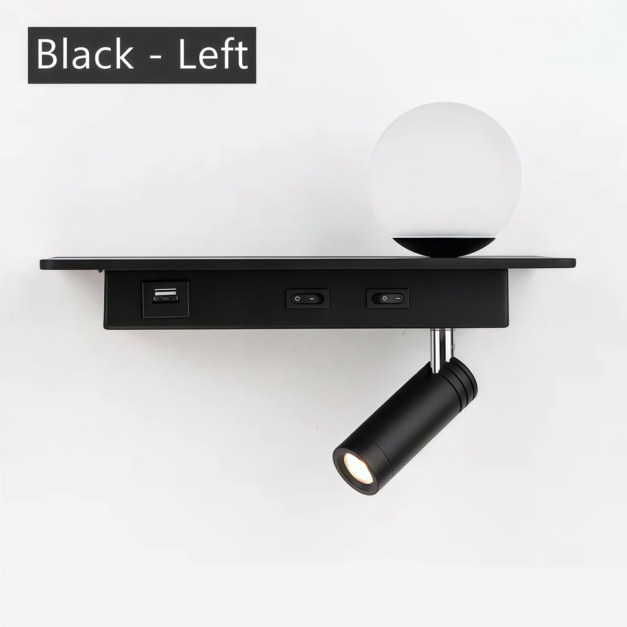 Светильник настенный ksdligh, LED, теплый белый свет, с USB-зарядкой