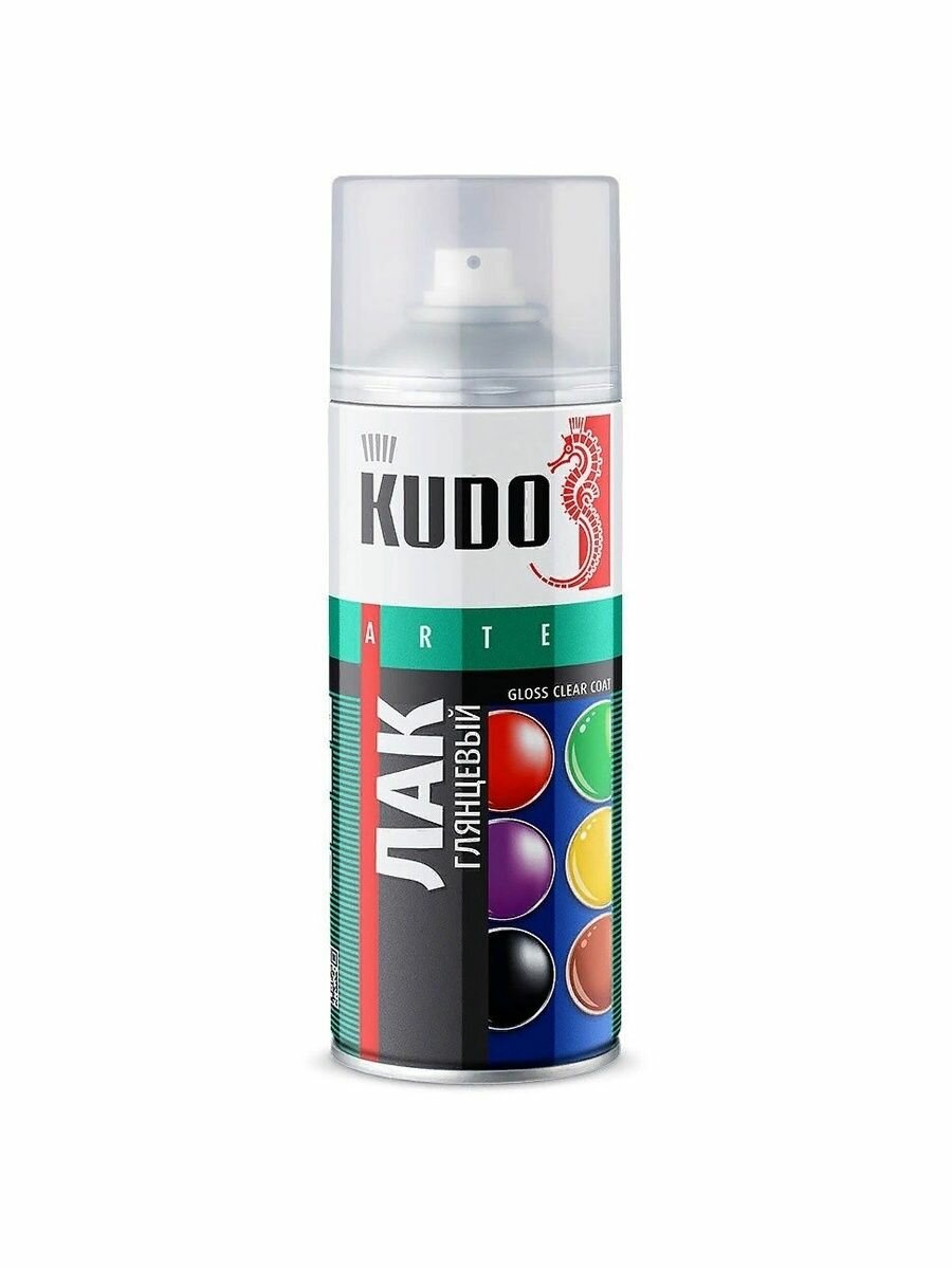 Лак KUDO универсальный акриловый глянцевый KU-9002 520 мл