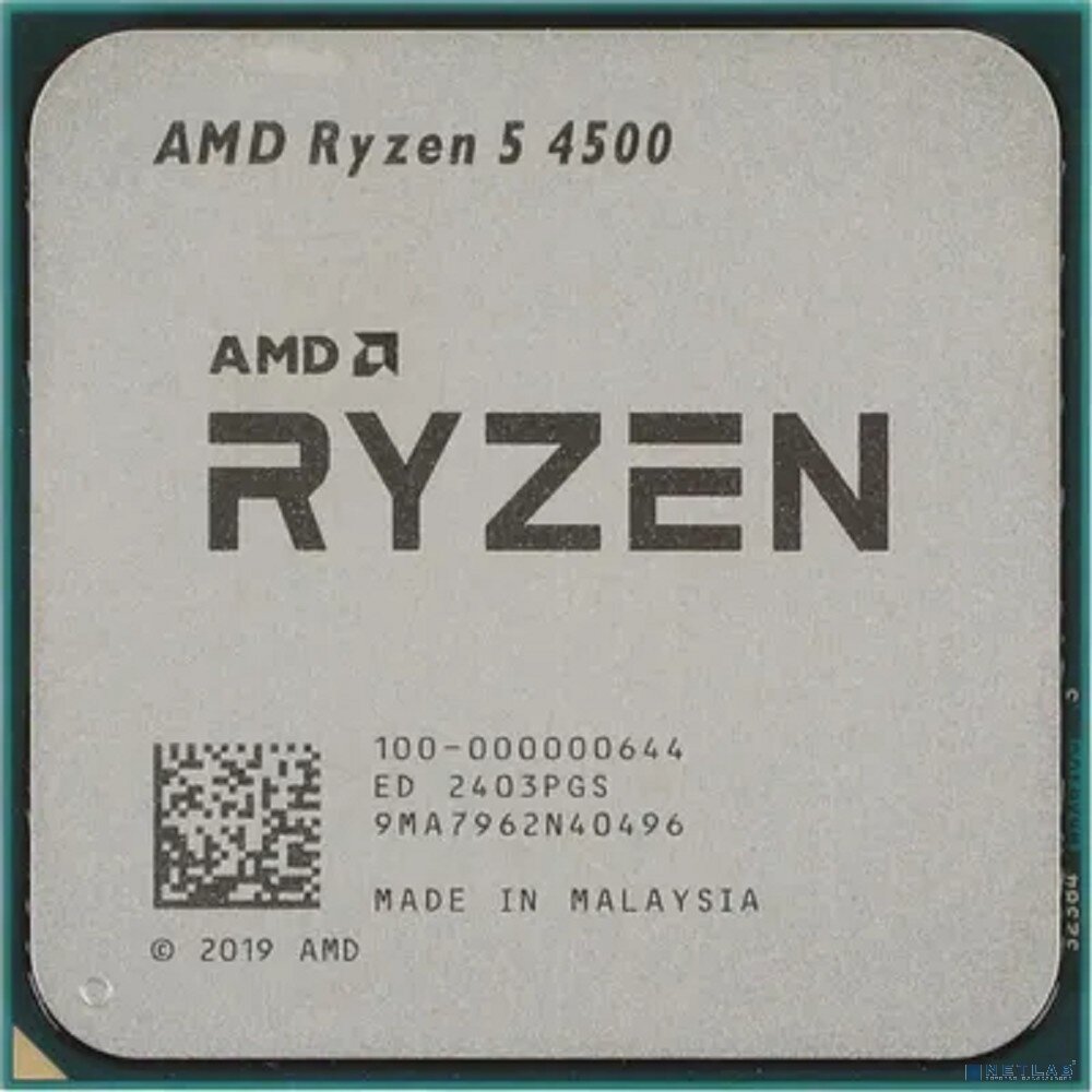 CPU AMD Ryzen 5 4500 OEM (100-000000644) {3,60GHz, Turbo 4,10GHz, Without Graphics, L3 8Mb, TDP 65W, AM4}