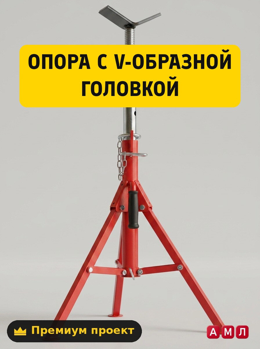Премиум проект чертеж Опора для труб с V-образной головкой опорная стойка своими руками - скачать и распечатать чертежи с размерами, пошаговая и поэтапная схема сборки