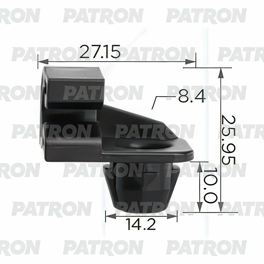 Фиксатор, 10 шт для Пежо 307 2001-2007 арт P373896