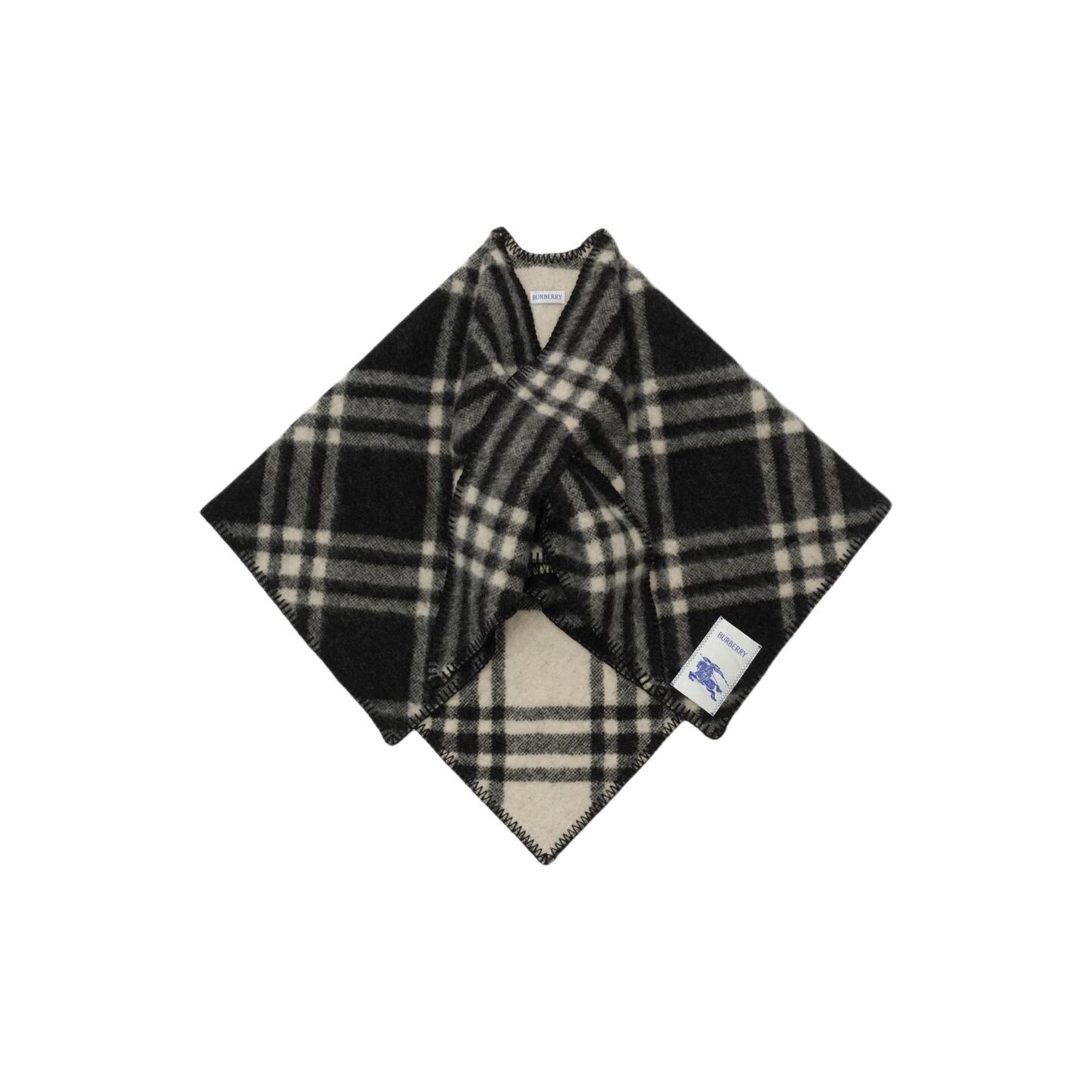 Шаль BURBERRY, черный — фото 1
