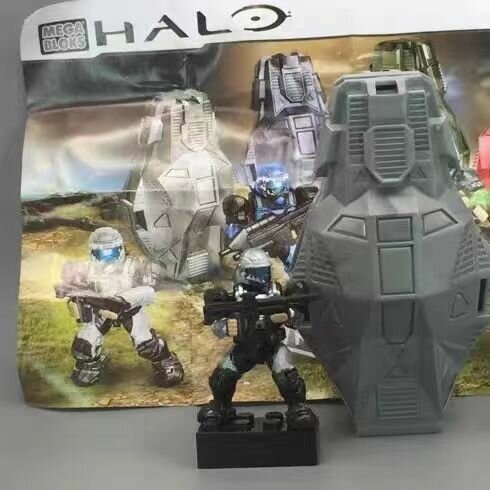 Фигурка Хало Mega Construx Bloks Halo Infinite Green Spartan Building Block Mini figure