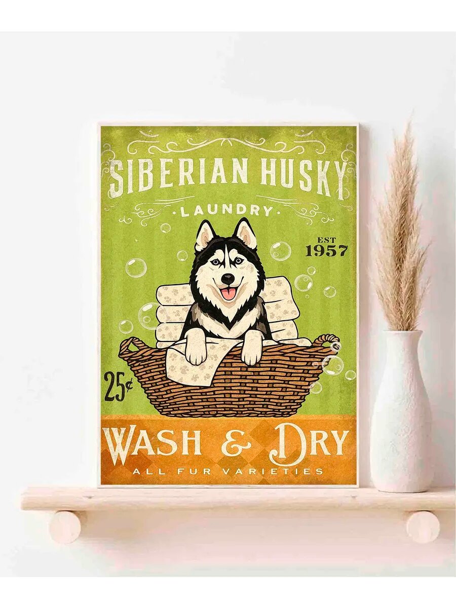 Собака породы Сибирский хаски, Wash & Dry All Fur Varieties,