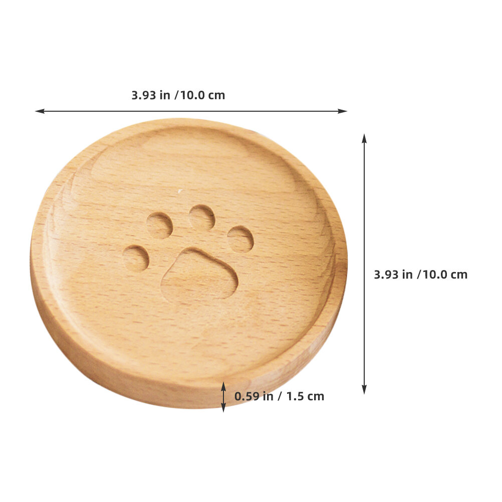 Коврики Для Чашек Из Дерева 4 Штуки Защита От Тепла 10.00X10.00X1.50Cm