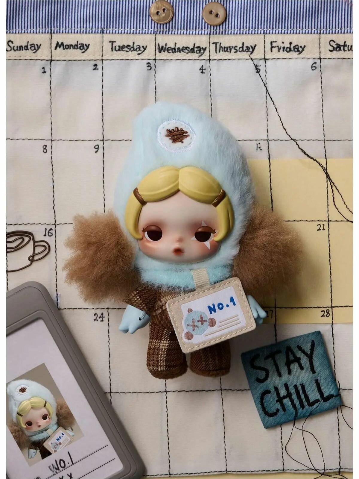 Коллекционный бокс-сюрприз с подтверждённым дизайном POP MART SKULLPANDA Off Mode Series Plush Doll Pendant
