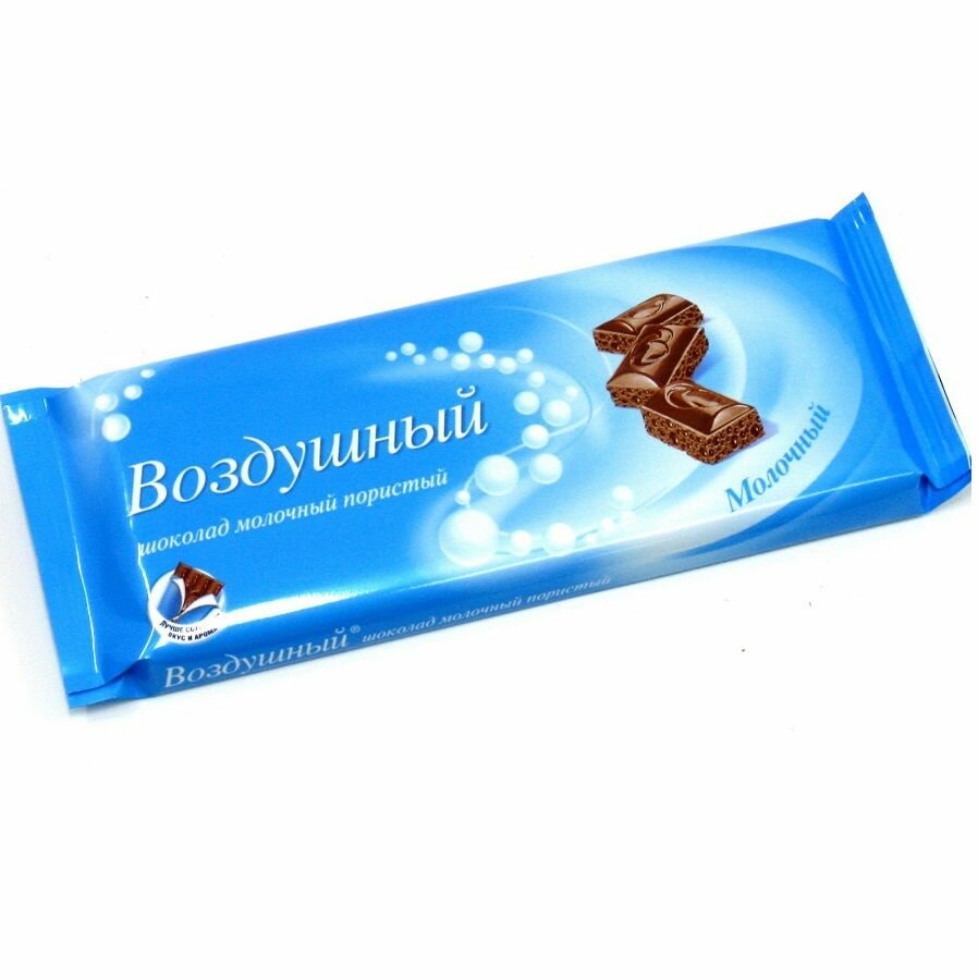 Воздушный Шоколад молочный, пористый, 80 г, 1 шт.
