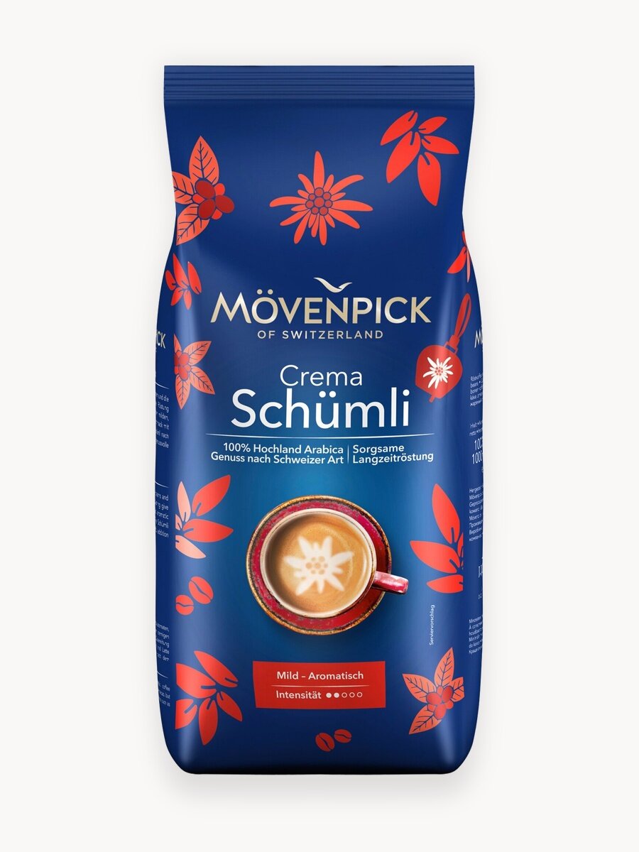Кофе в зёрнах MOVENPICK Schumli 1000 г