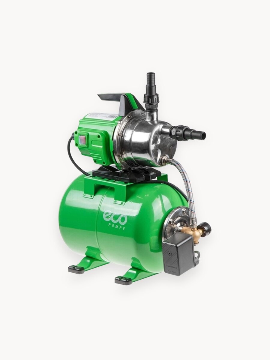 Насосная станция для дома дачи автоматическая ECO GFI-1203, 1200 Вт, 3600 л/ч, 48 м, 4,8 бар макс