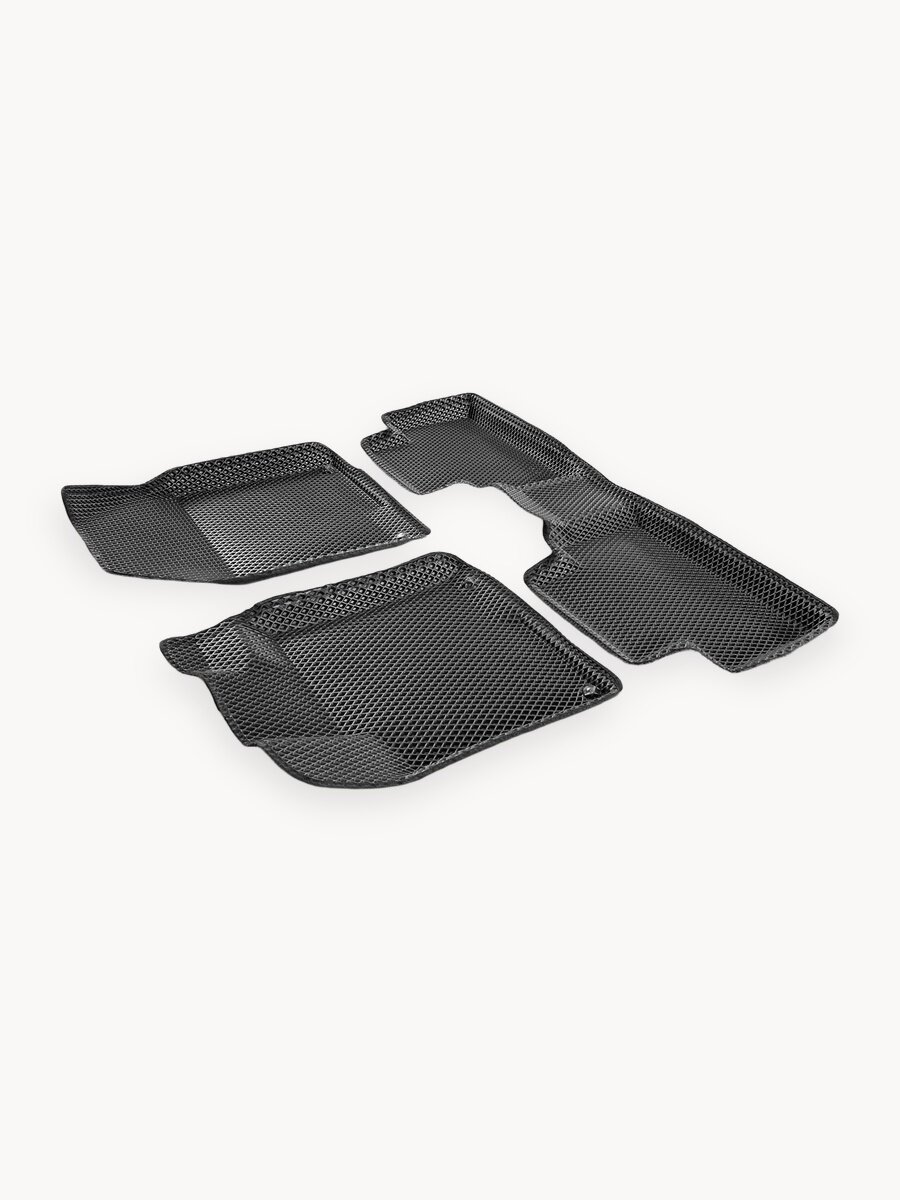 Коврики с бортиками 3Д ЭВА пресс форма Geely Coolray, BelGee X50 (ЕВА Джили Кулрей, Белджи Х50), цвет черный
